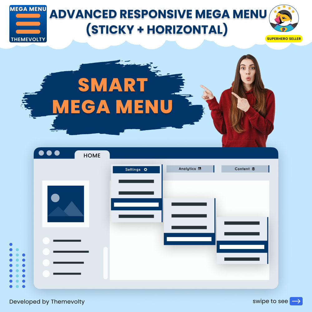 Advanced Responsive Mega Menu (Vertical + Horizontal) Advanced Responsive Mega Menu (Vertical + Horizontal)